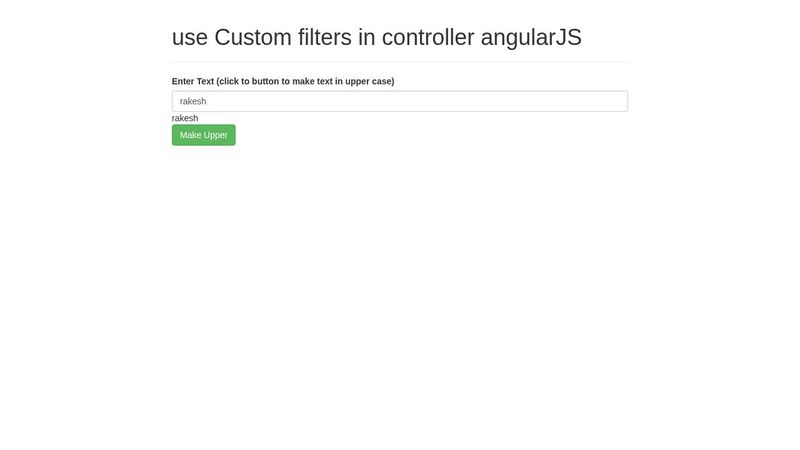 use Custom filters in controller angularJS