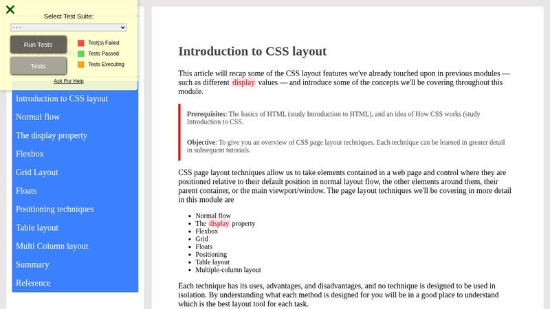 Technical Documentation Page [CSS & HTML only]