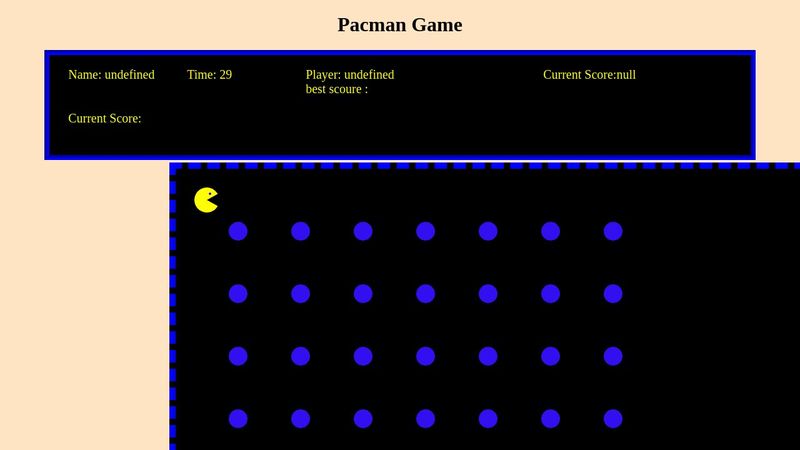 pacman in HTML 5
