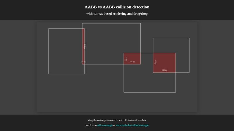 AABB vs AABB with intersection