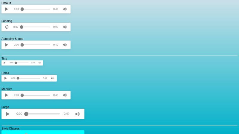 jQuery HTML5 Audio Player