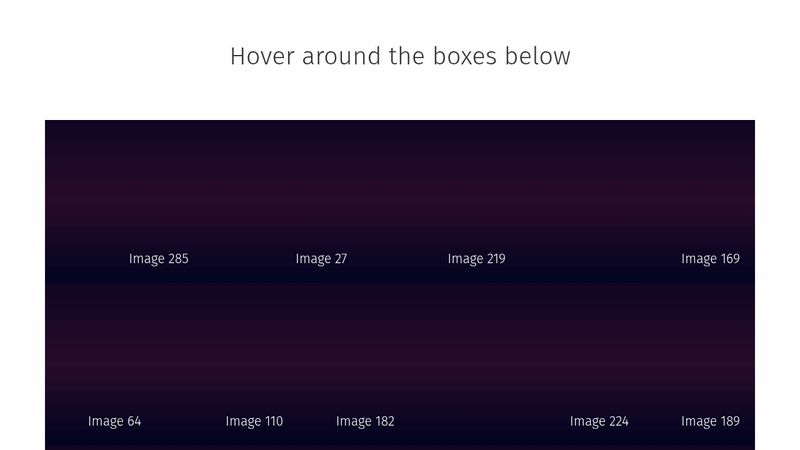 CSS-only directionally aware hover