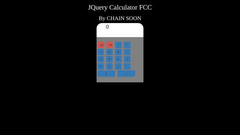 Javascript Calculator FCC