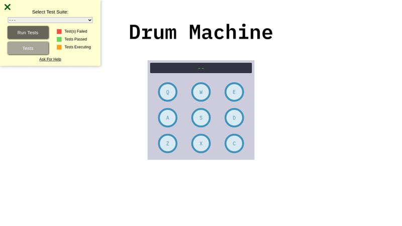 FCC Drum Machine with React Hooks