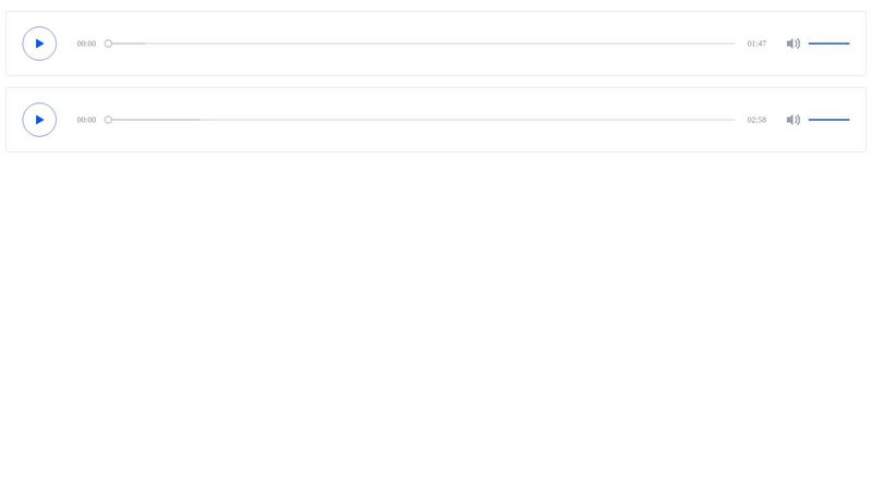 Simple JQuery audio player