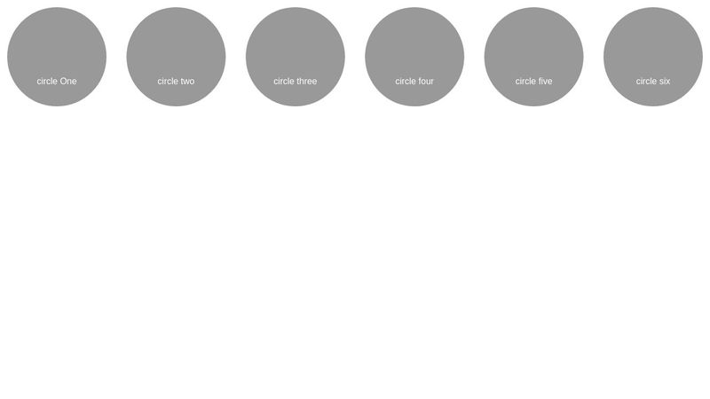 Flexbox Responsive Circles