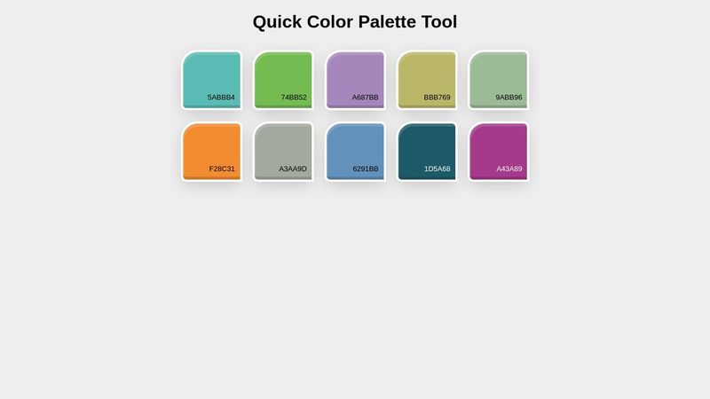 Quick Color Palette Tool