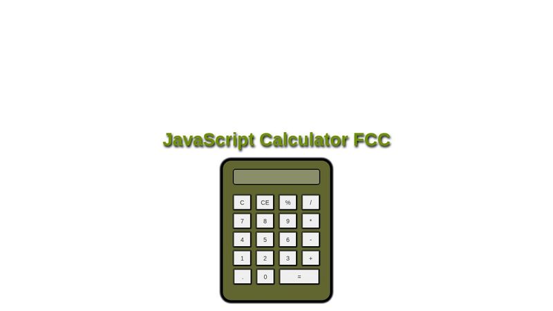 JS Calculator FCC