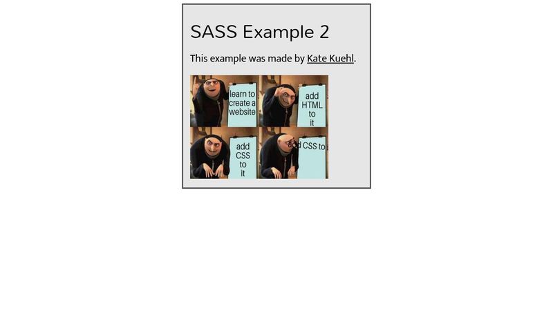 SASS Example 2