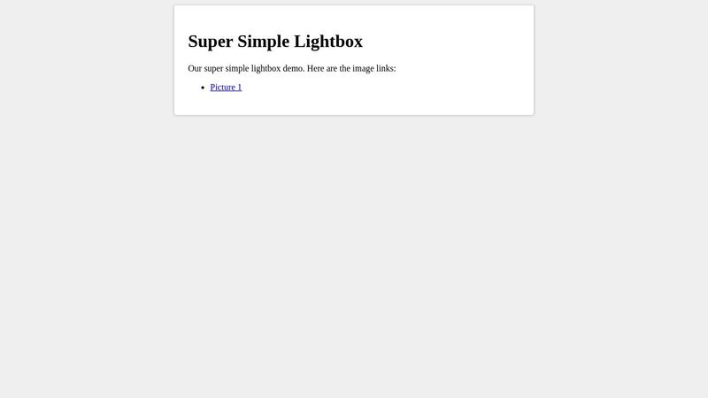 Super Simple Light Box