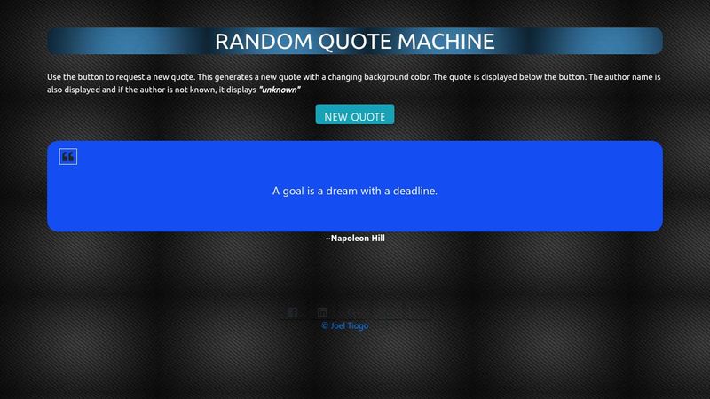 Random Quote Machine