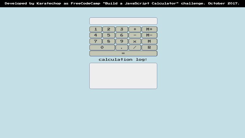 React.js calculator - FCC challenge