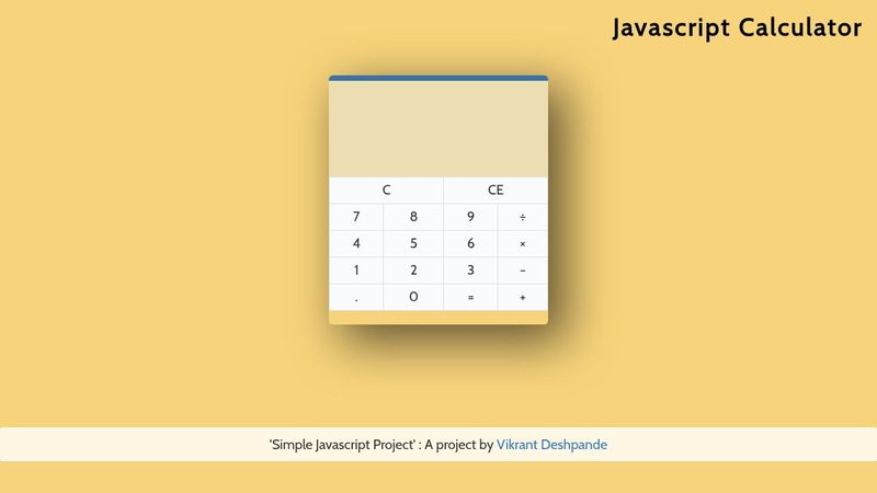 Simple Javascript Calculator