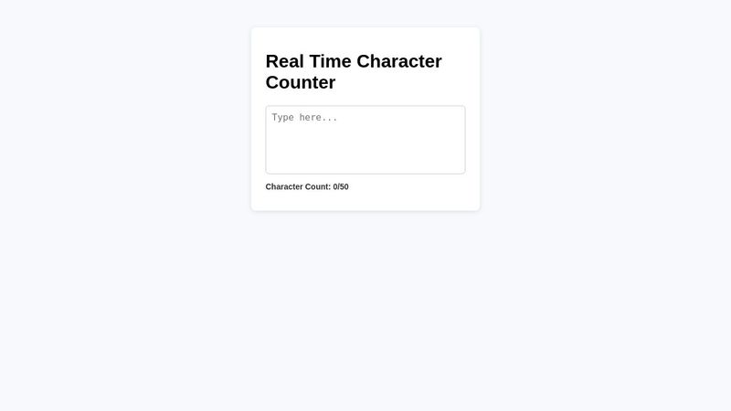 Build a Real Time Counter