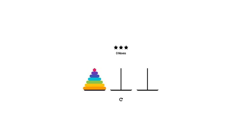 Towers of Hanoi - HTML5, JS and SCSS Game