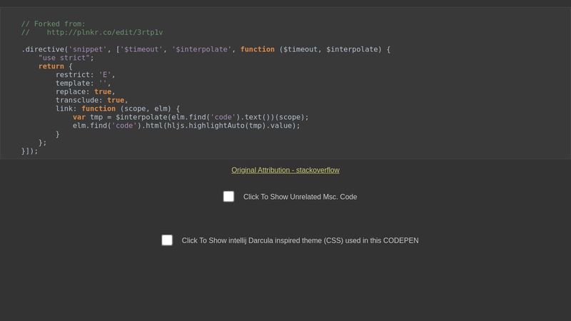 Colored Syntax: Directive Wrapping (AngularJS, Highlight.js)