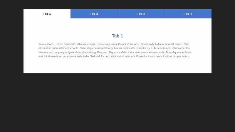 Tabs CSS