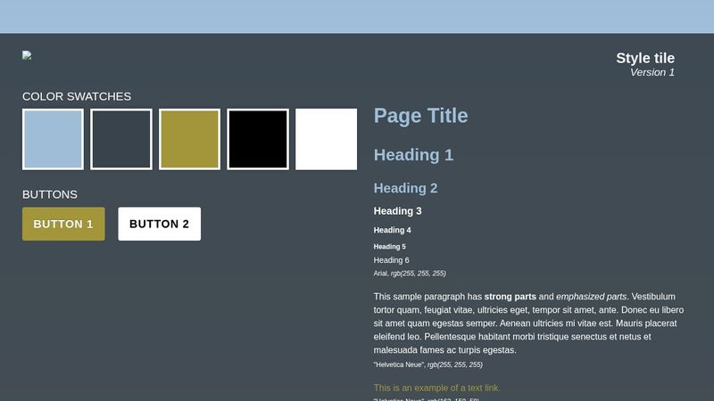 Style tiles with SCSS