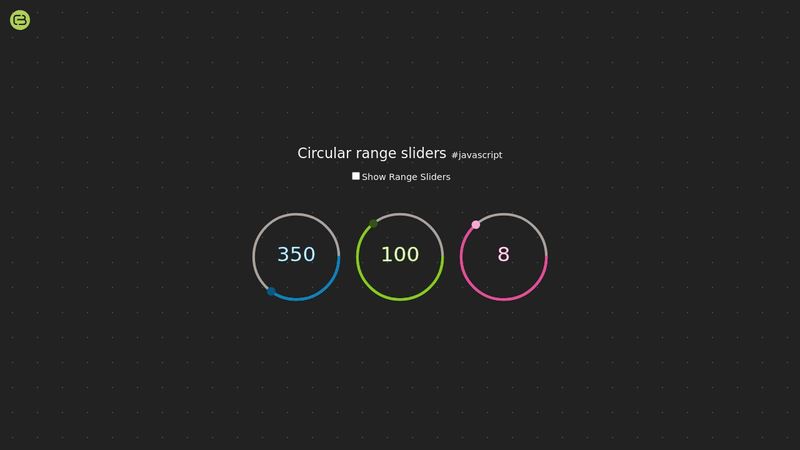 Circular range sliders (JS)