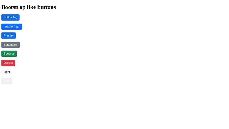 Bootstrap like buttons