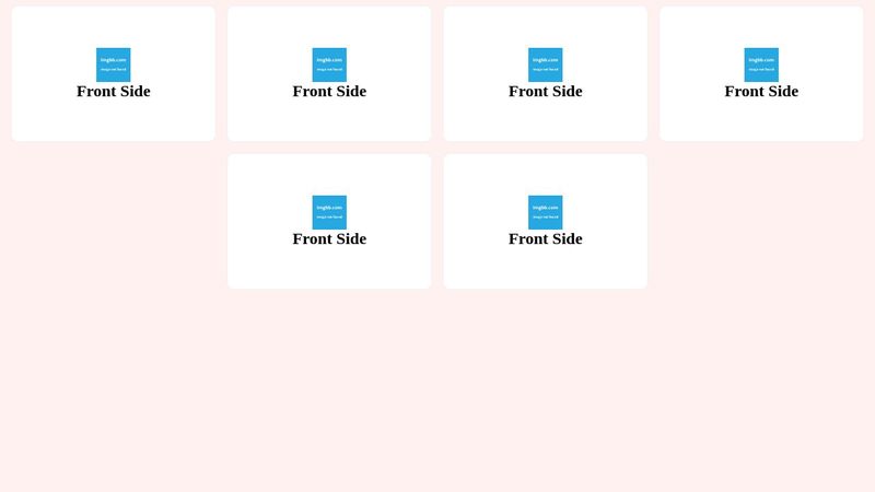 Flip box/flip card with HTML CSS