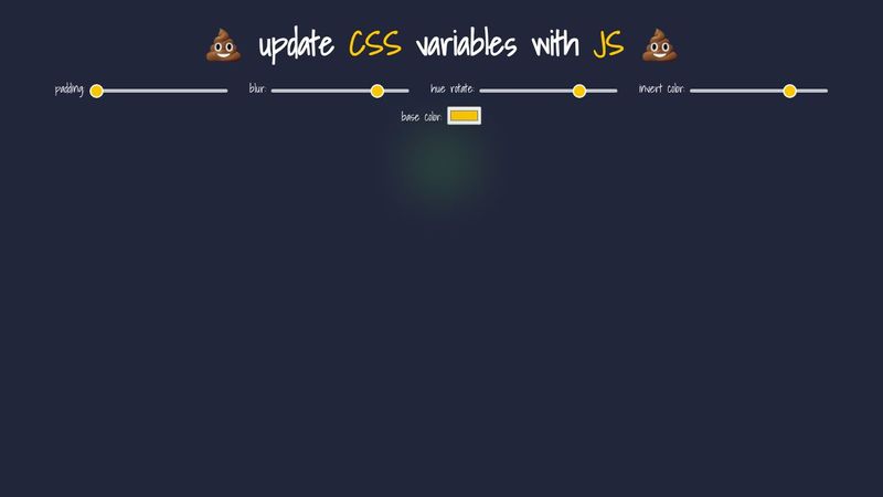 Update CSS Variables Using Vanilla JS