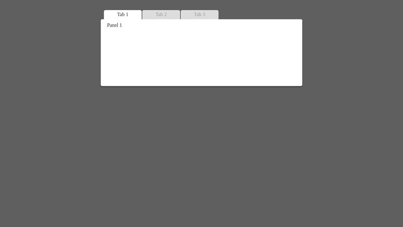Simple Tabbed Interface with Pure CSS