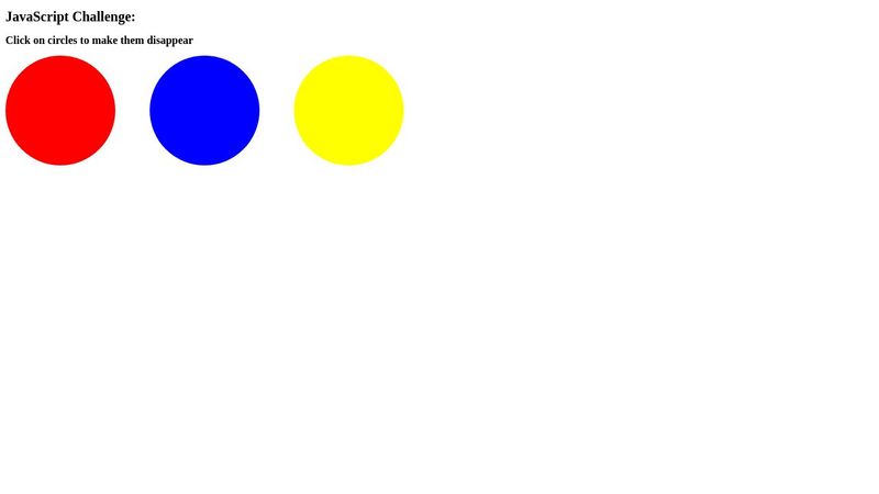 Make circles disappeared