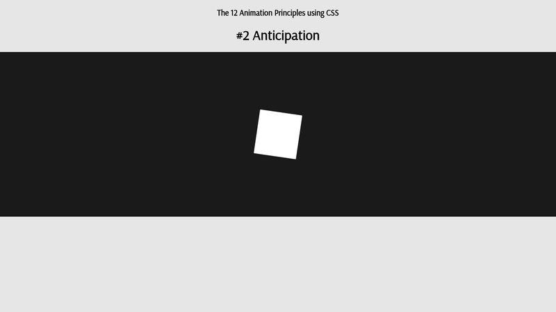 #2 Anticipation - Animation Principles with CSS