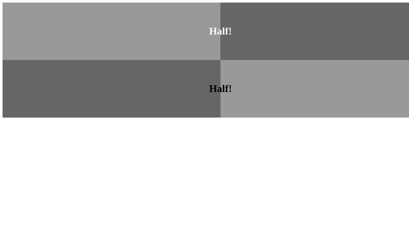 Half Background Color