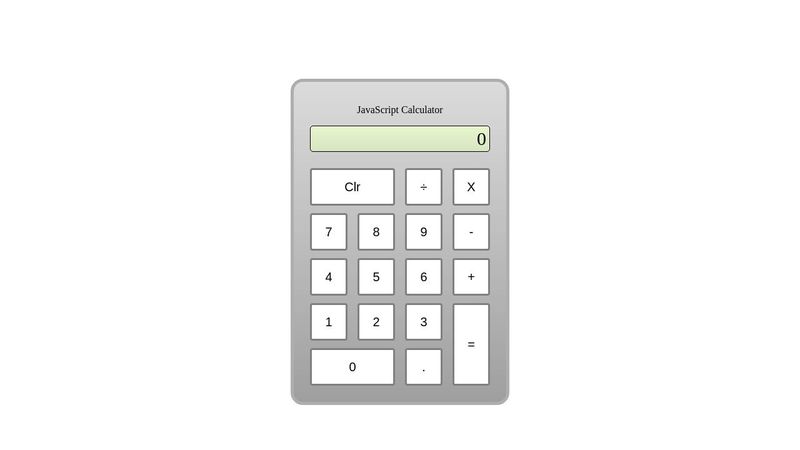JavaScript Calculator