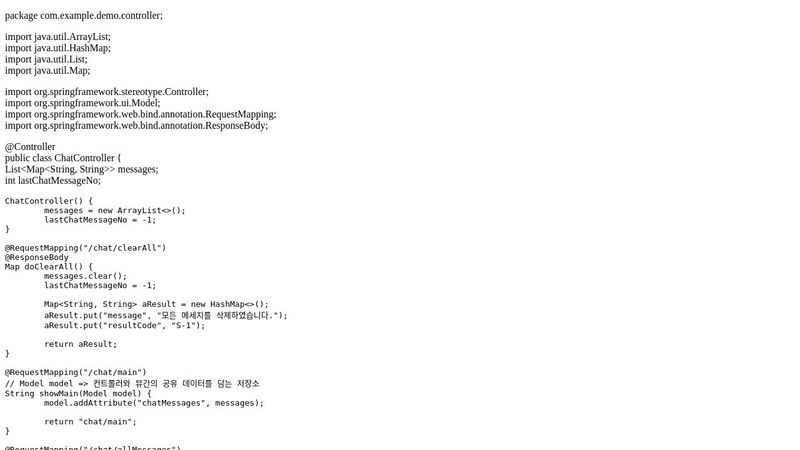 2018 05 19 1 Src Main Java Ntroller Chatcontroller Java