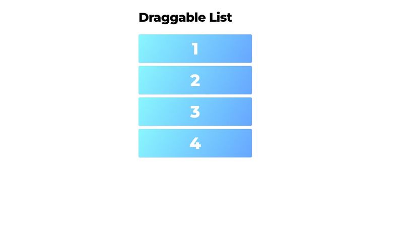 React Draggable List