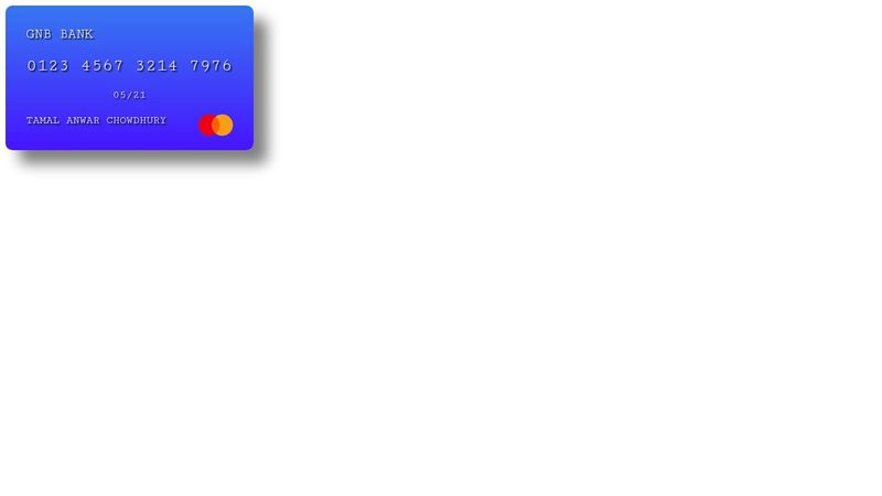 CSS Credit Card