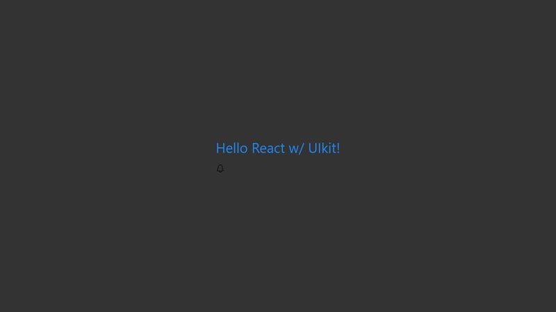 React + UIkit