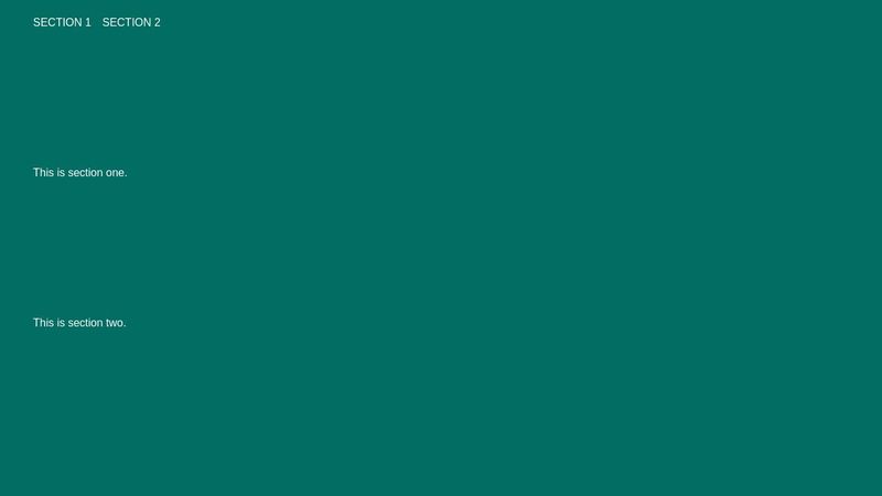 Smooth Scrolling - CSS