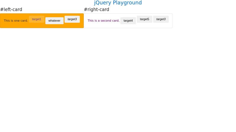 jQuery Playground