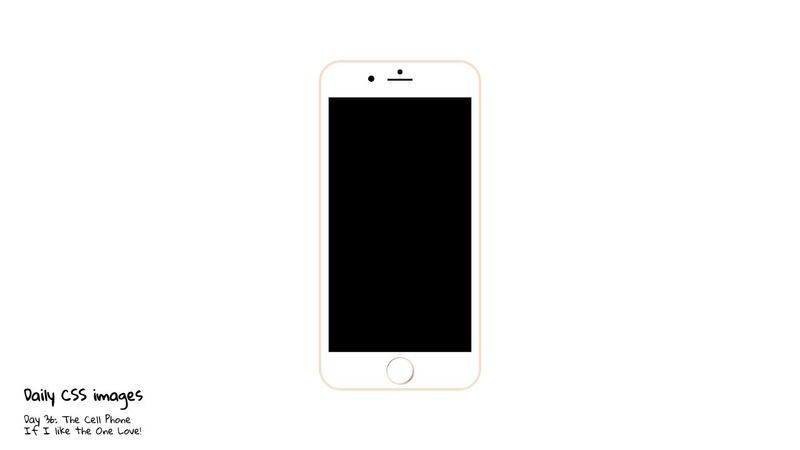 Cell Phone Pure CSS - Day 36 #dailycssimages