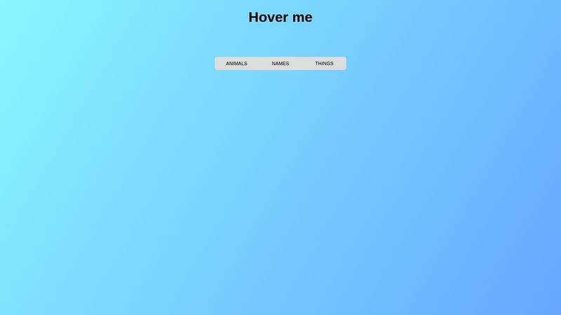 Hover navbar effects