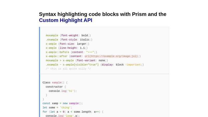 Prism and the Custom Highlight API