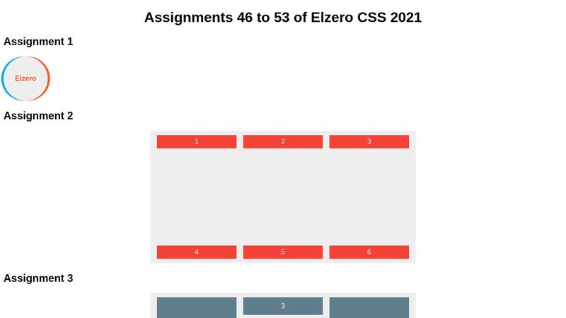 Lessons 46 to 53 - CSS Elzero 2021
