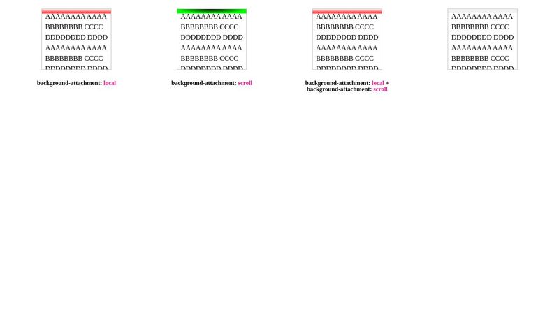 Pure CSS Scroll shadow