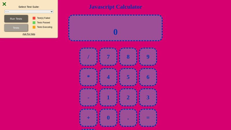 Javascript Calculator Project