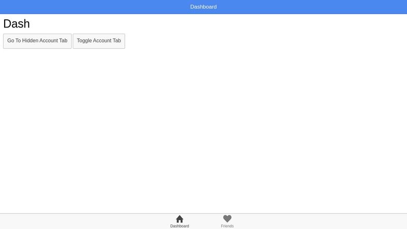 Ionic - Toggle Hidden Tabs