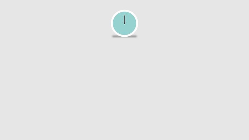 Non-Functional Pure CSS3 Animated Clock