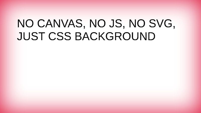 no canvas, no js, no svg, just css background