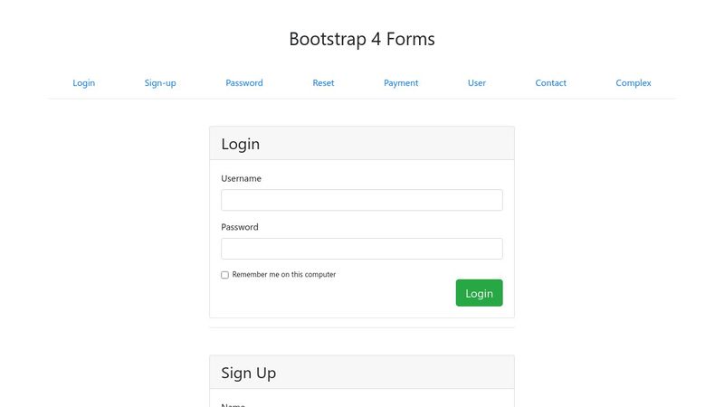 Bootstrap 4 Forms