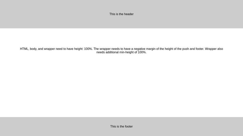 Force Footer to Bottom of Viewport