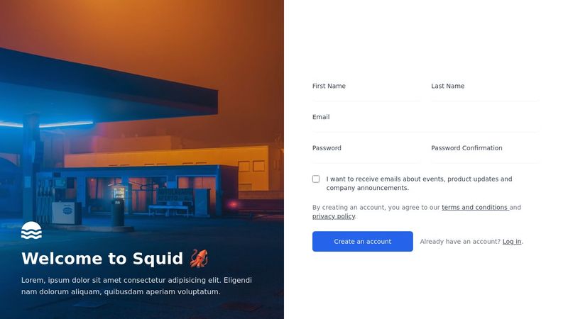 Responsive Login Page - Tailwind CSS