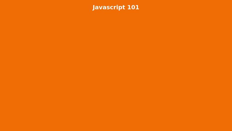 Javascript 101 - Solution